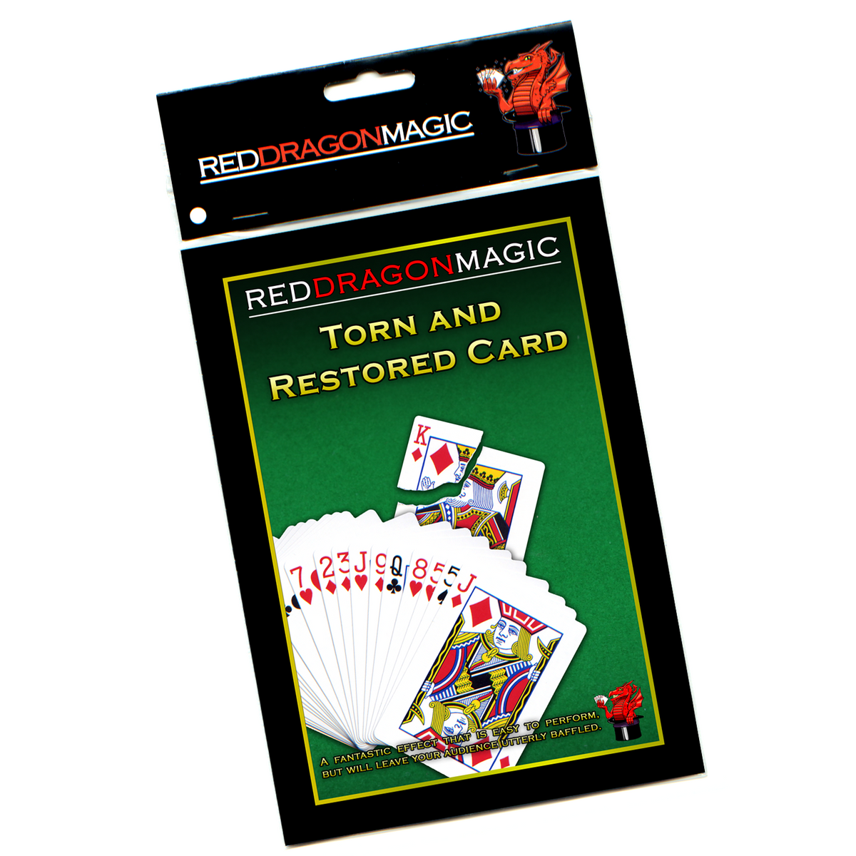 Torn & Restored Card (Card in Orange / Lemon) – Red Dragon Magic